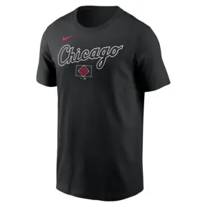 Nike Chicago White Sox City Connect Wordmark Mlb T-shirt - Black