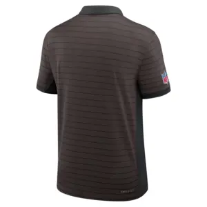 Nike Cleveland Browns Sideline Victory Stripe Dri-fit Nfl Polo - Brown