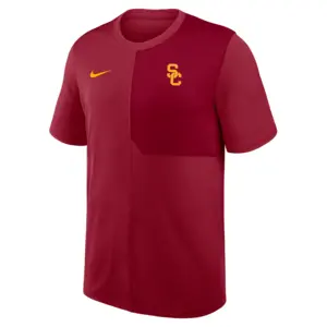 Nike Usc Sideline Coach Dri-fit College Top - Red