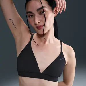 Nike Form Light-support Non-padded Triangle Sports Bra - Black