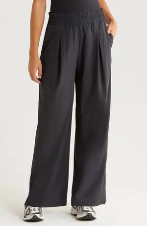 Zella Atlas Wide Leg Pants - Black