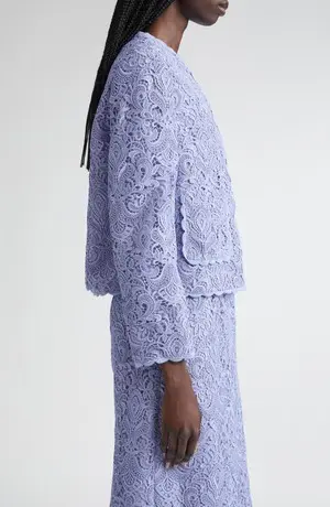 Etro Guipure Lace Cropped Jacket