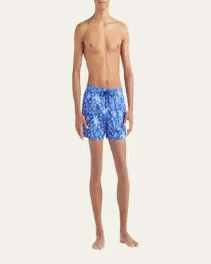 Vilebrequin Stretch X-ray Turtles Swim Trunks - Marrakech