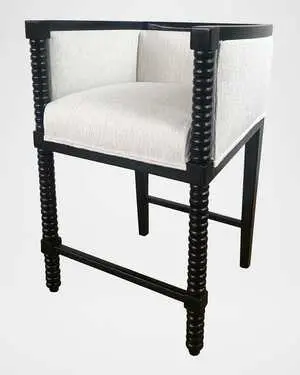 PENINSULA HOME COLLECTION Morrison 25" Counter Stool - Black
