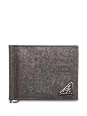 Prada Saffiano Leather Wallet Grey