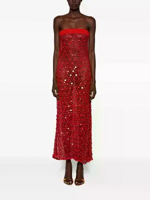 ROBERTA EINER Sequin-embellished Midi Dress
