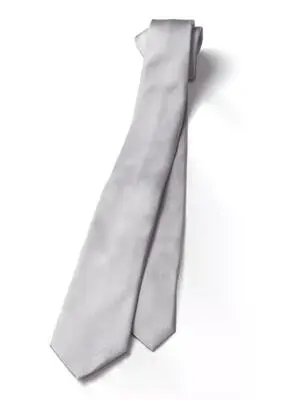 Prada Silk Satin Neck Tie - Grey