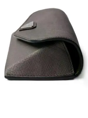 Prada Saffiano Leather Glasses Case - Grey