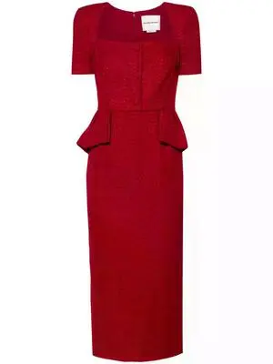 Roland Mouret Bouclé Midi Dress