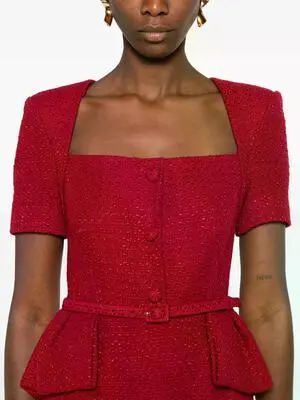 Roland Mouret Bouclé Midi Dress
