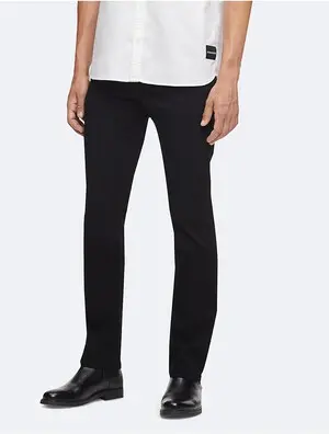 Calvin Klein Calvin Klein Standard Straight Jeans With Monogram Logo Black