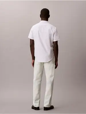 Calvin Klein Standard Straight Jeans With Monogram Logo - Ice River