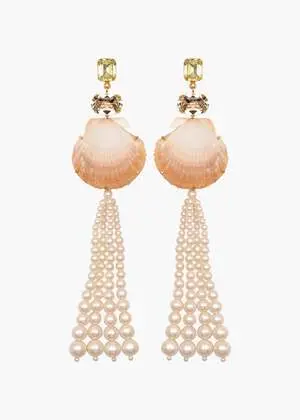 JENNIFER BEHR Sanibel Pearl And Crystal Earrings - Multi