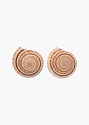 JENNIFER BEHR Perrin Shell Earrings - Sand