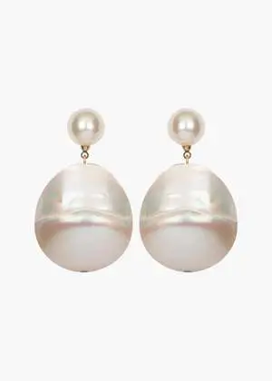 JENNIFER BEHR Nerine Mother Of Pearl Drop Earrings - Ivory