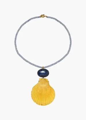 JENNIFER BEHR Makana Necklace - Blue Calcedony