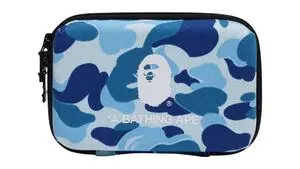 A BATHING APE Abc Camo Mobile Storage Pouch - Blue