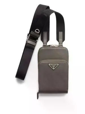 Prada Zip-around Phone Pouch - Grey