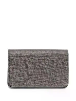 Prada Saffiano Leather Card Holder - Grey