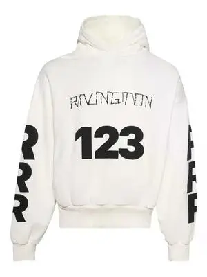 RRR123 Cotton Hoodie - White