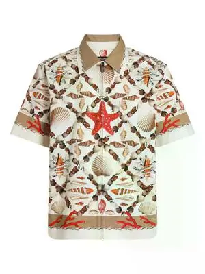 Dolce & Gabbana Shell-print Hawaii Shirt