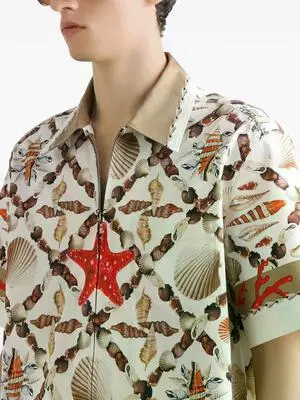Dolce & Gabbana Shell-print Hawaii Shirt