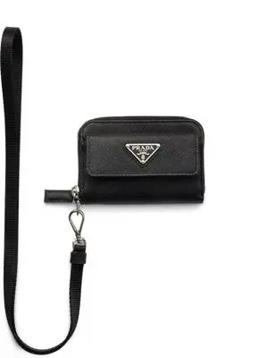 Prada Saffiano Leather Cardholder - Black