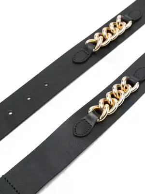 Maje Chain-link Leather Belt
