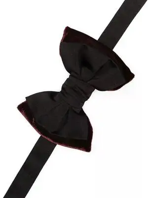 Dsquared2 Velvet Trim Bow Tie - Red