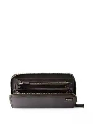 Prada Textured Zip-around Wallet