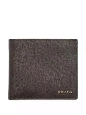 Prada Textured Bifold Wallet - Grey