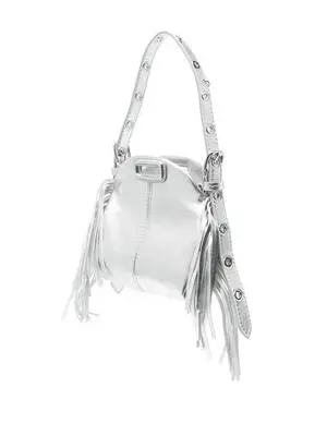 Maje Mini Shoulder Bag - Silver