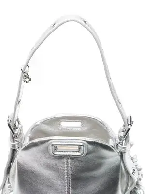 Maje Mini Shoulder Bag - Silver