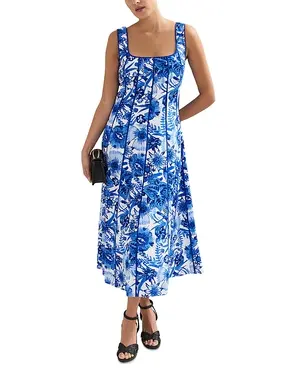 PHASE EIGHT Printed Dress - Blue