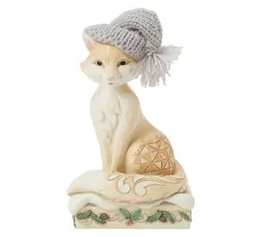 JIM SHORE Heartwood Creek Woodland Fox With Kni T Hat Figurine - One-color