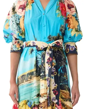 Camilla Tiered Shirt Dress