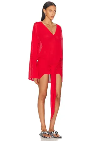Attico Mini Wrap Dress
