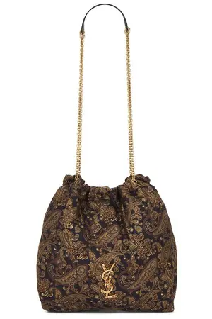 Saint Laurent Embroidered Bucket Bags
