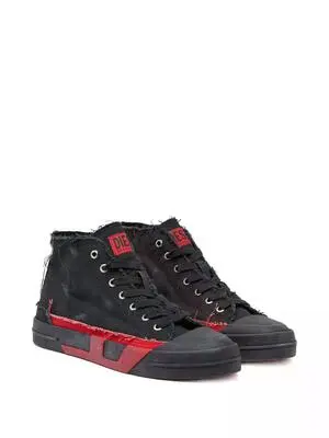 DIESEL® S-d-verse Mid Canvas Sneakers - Black