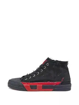 DIESEL® S-d-verse Mid Canvas Sneakers - Black