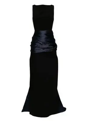ISABEL SANCHIS Boatneck Gown