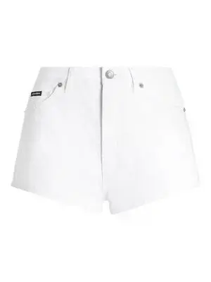 Dolce & Gabbana Logo-plaque Shorts - White