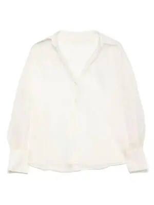 ISABEL SANCHIS Silk Long-sleeve Shirt