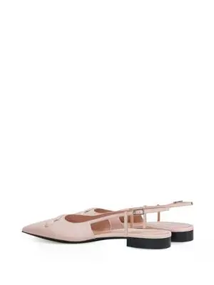 Marni Slingback Pointed-toe Flats - Pink
