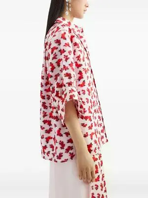 JIL SANDER Floral-print Shirt - Red