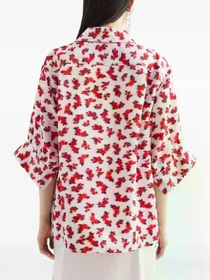 JIL SANDER Floral-print Shirt - Red