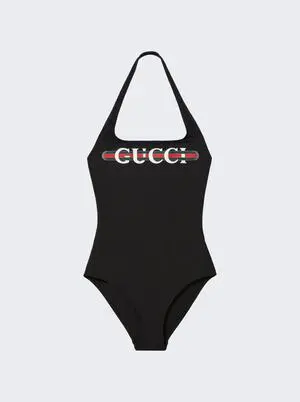 Gucci One-piece Swimsuit - Anthracite