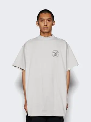 Balenciaga Oversized Tee Faded Washed Black White