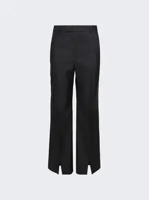 Gucci Oversized Low Waist Wool Pants - Grey
