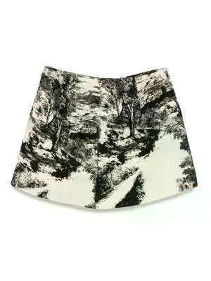 ISABEL SANCHIS Landscape Print Skirt